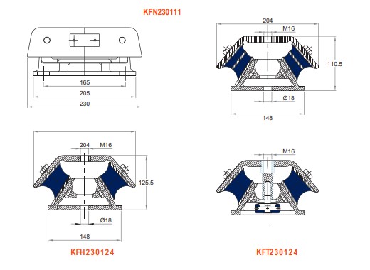 KF Cast Foot Mount - From A UK Leading Stockist and Distributor : Barnwell